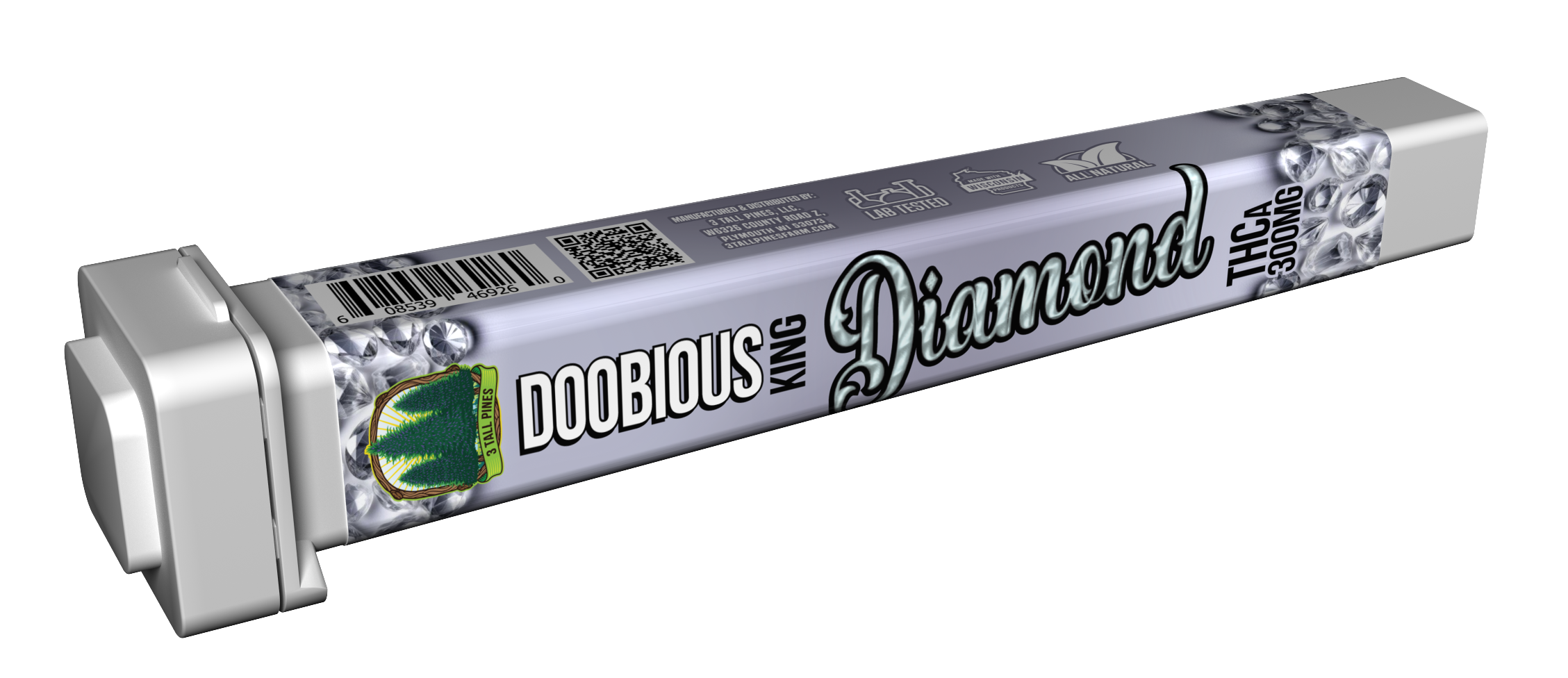 THCA Pre Roll - Doobious King Diamond - 300mg – 3 Tall Pines Wholesale